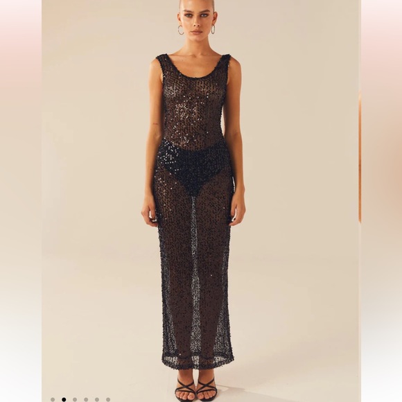 Peppermayo | Dresses | New Peppermayo Exclusive Sweet Essence Maxi Dress Midnight Stars | Poshmark